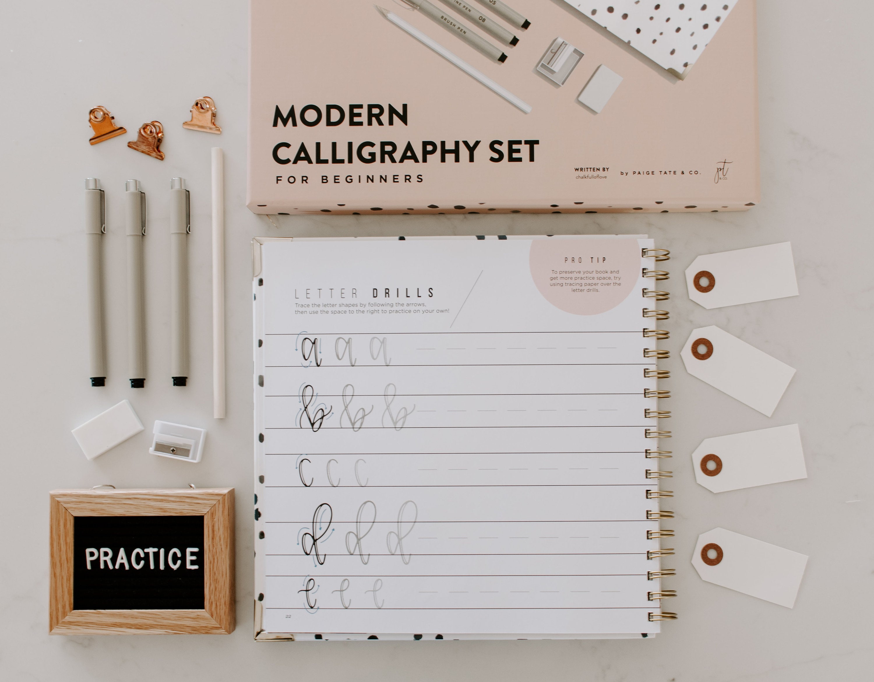 Modern Calligraphy Starter Kit Hand Lettering Practice and - Etsy