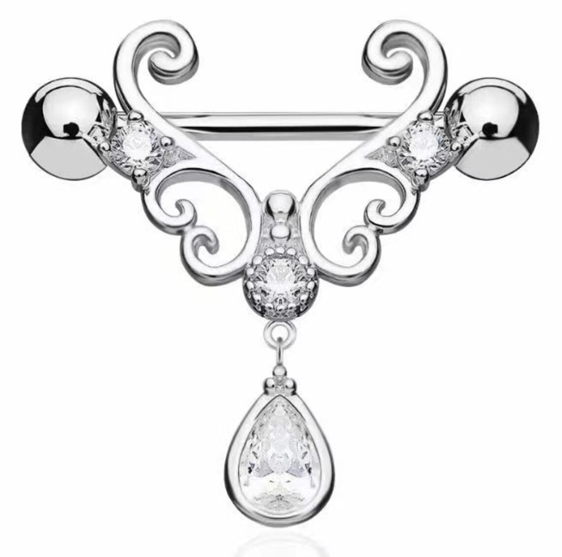 Heart Barbell Nipple Rings Piercing Helix Sexy Nipple Jewelry High