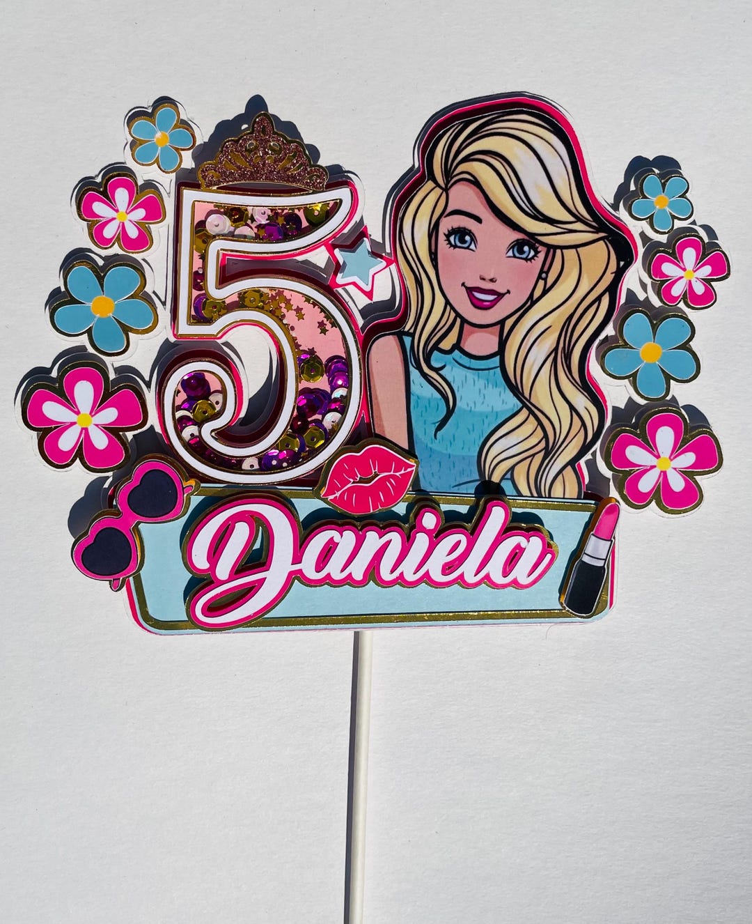 Barbie Cake Topper, Cake Topper, Barbie Themed Birthday Topper. - Etsy UK