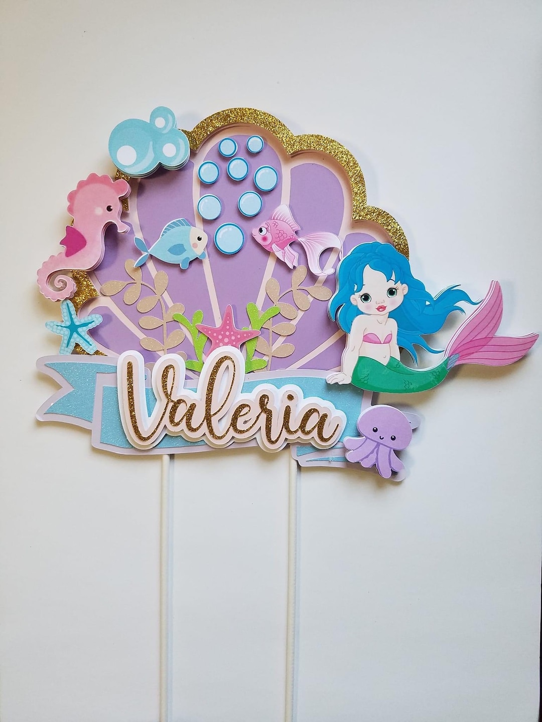 Cake Topper Mermaid - Etsy