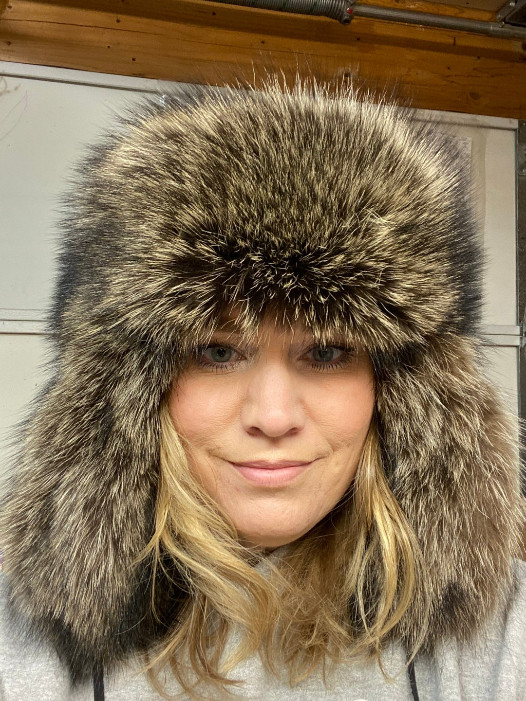 Raccoon Fur Trapper Hat - Etsy