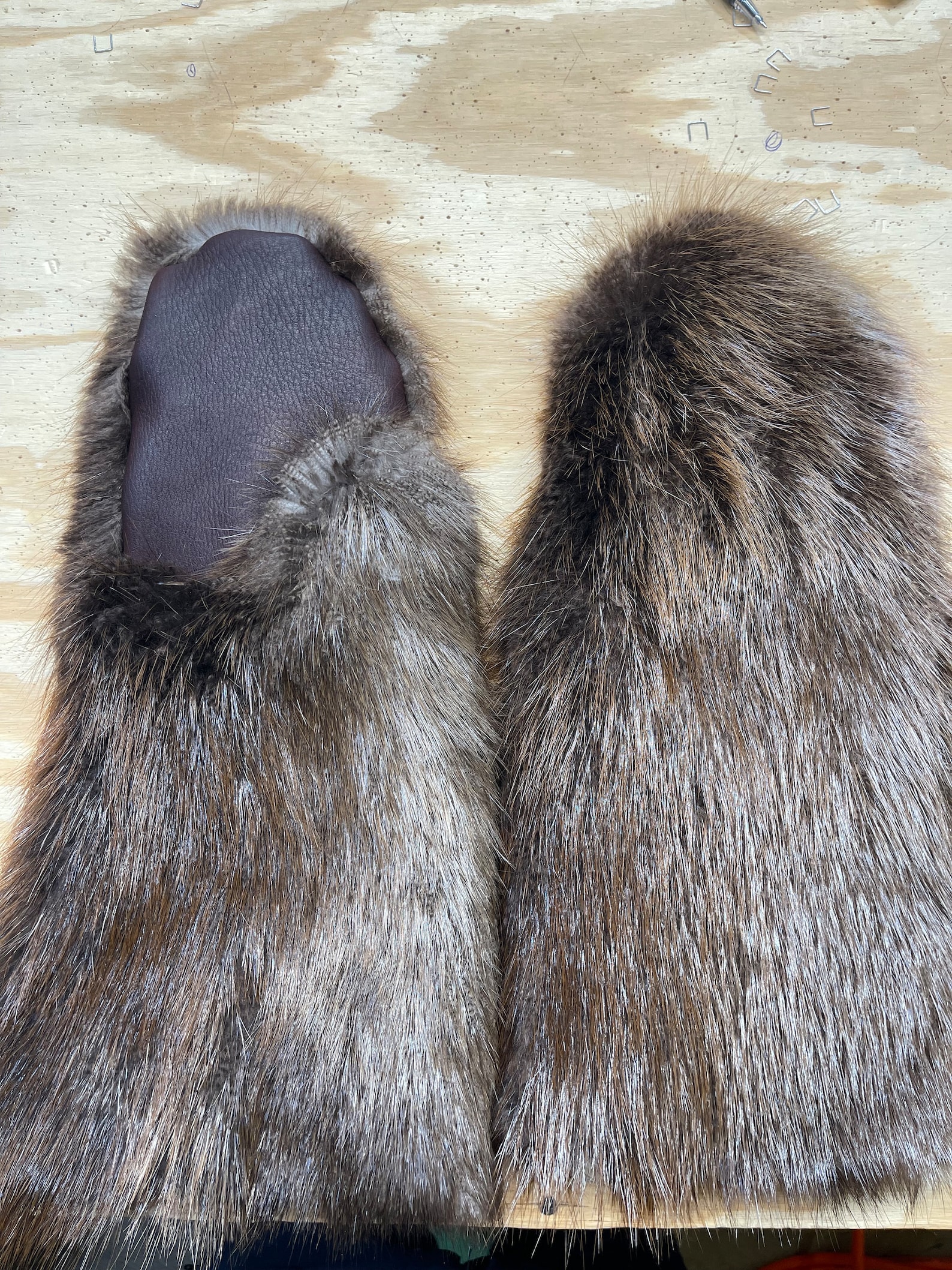 Beaver Fur Gauntlet Mittens - Etsy