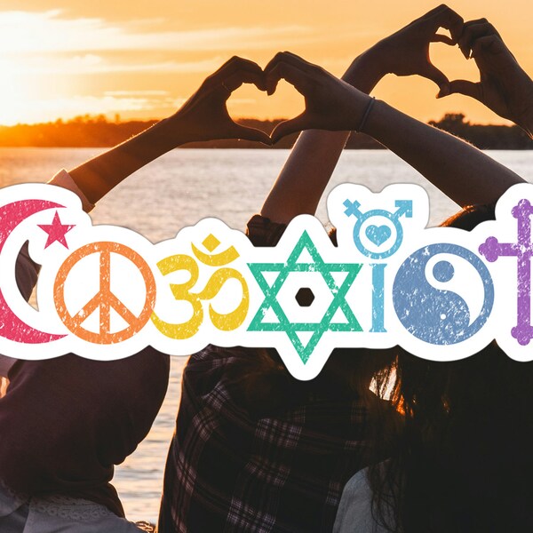 Coexist Sticker - Etsy