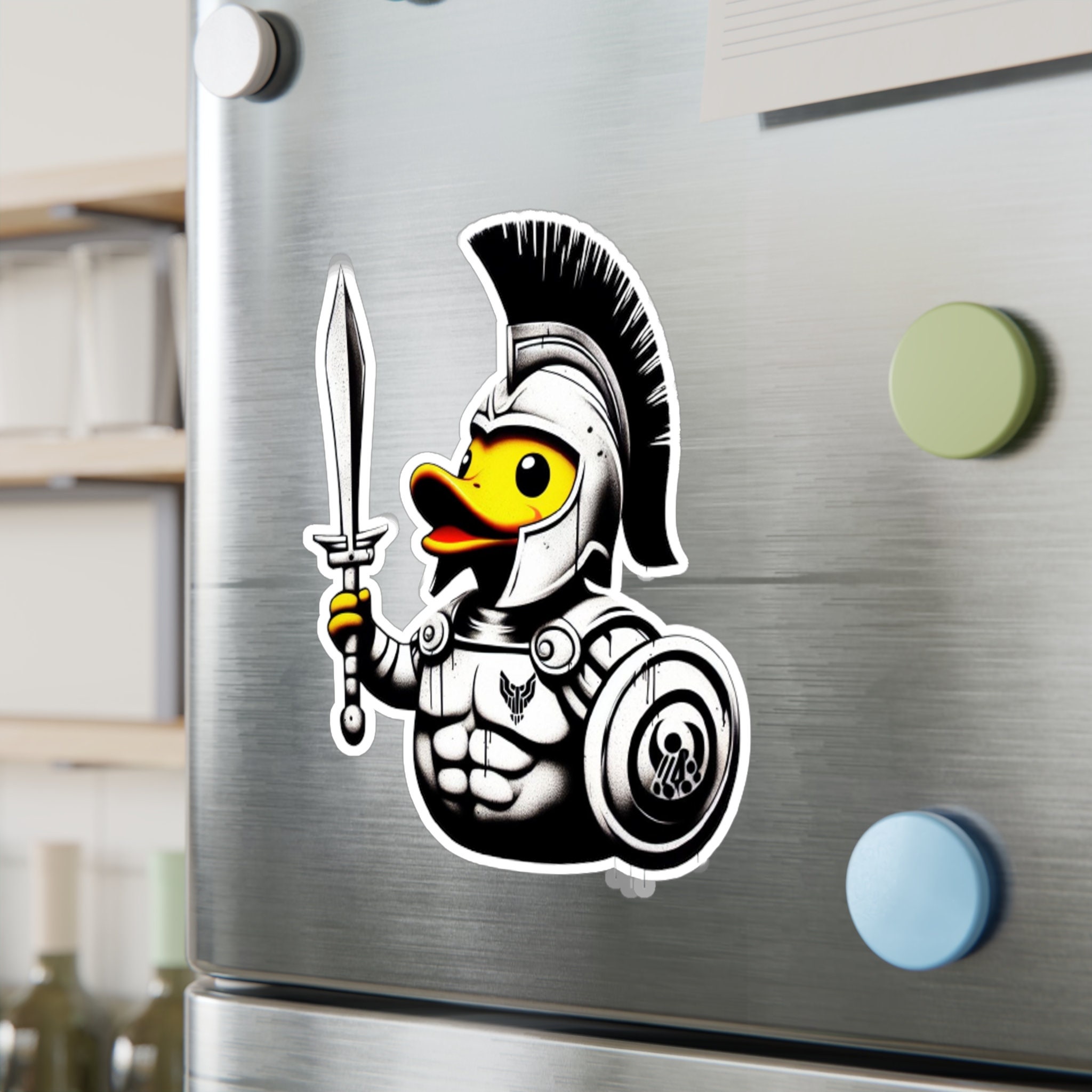 Gladiator Rubber Duck Waterproof Vinyl Decal, SUV Owner Get Ducked ...