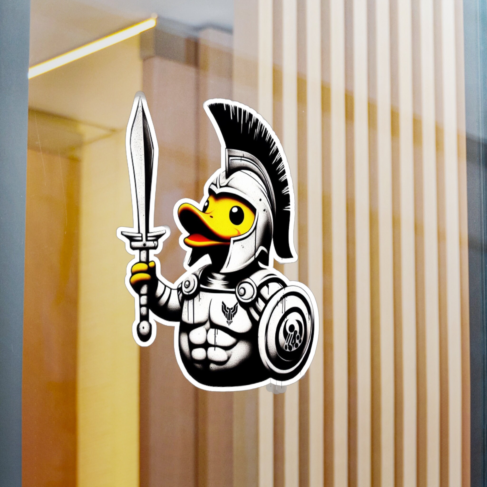 Gladiator Rubber Duck Waterproof Vinyl Decal, SUV Owner Get Ducked ...