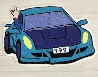 Porsche Tufted Rug - Etsy