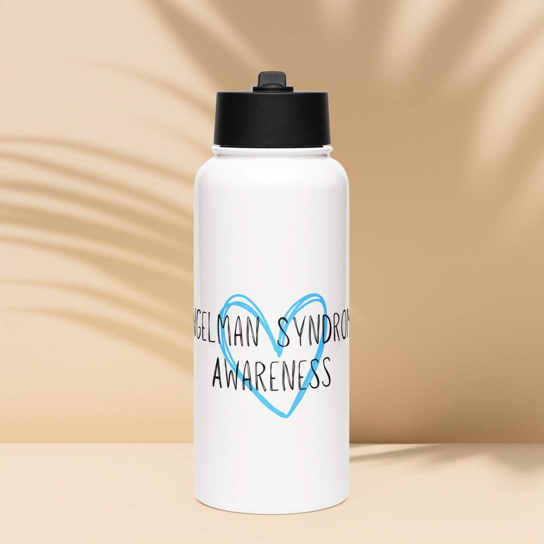 Angelman Syndrome Awareness Stainless Steel Water Bottle With a Straw ...