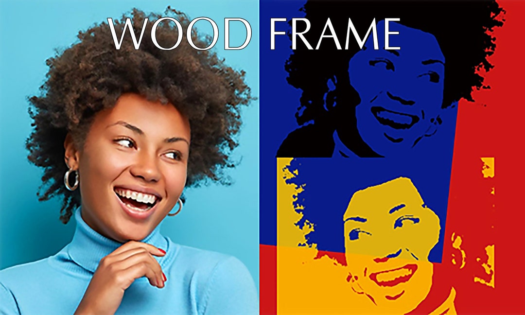 Pop Art WOOD FRAME 7-12, Wall Art, Wall Design, Wall Decor, Home Decor ...