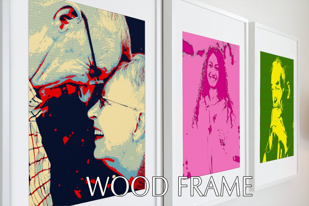 Pop Art WOOD FRAME 19-24, Wall Art, Wall Design, Wall Decor, Home Decor ...