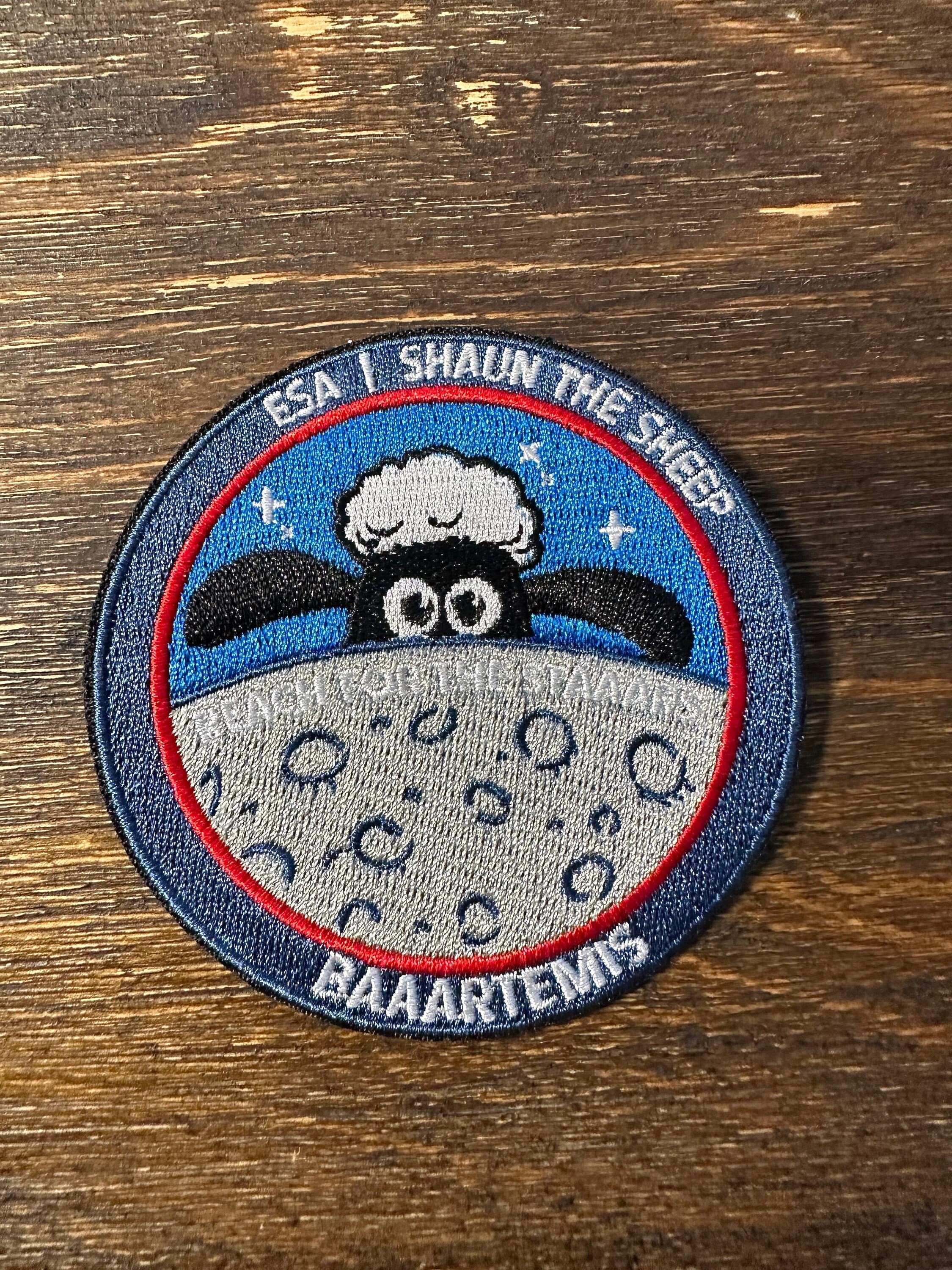 NASA/ESA Shaun the Sheep Moon Mission Patch 3" (iron-on) - Etsy
