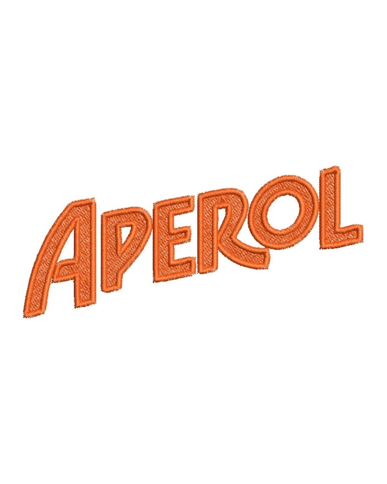 3 Sizes Aperol Machine Embroidery File | Aperol Sign | Instant Download ...