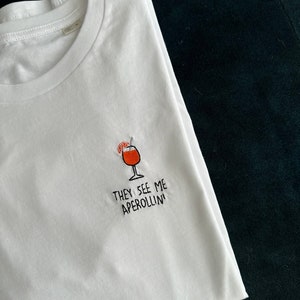 2 Sizes They See Me Aperollin Embroidery Design Aperol Machine ...