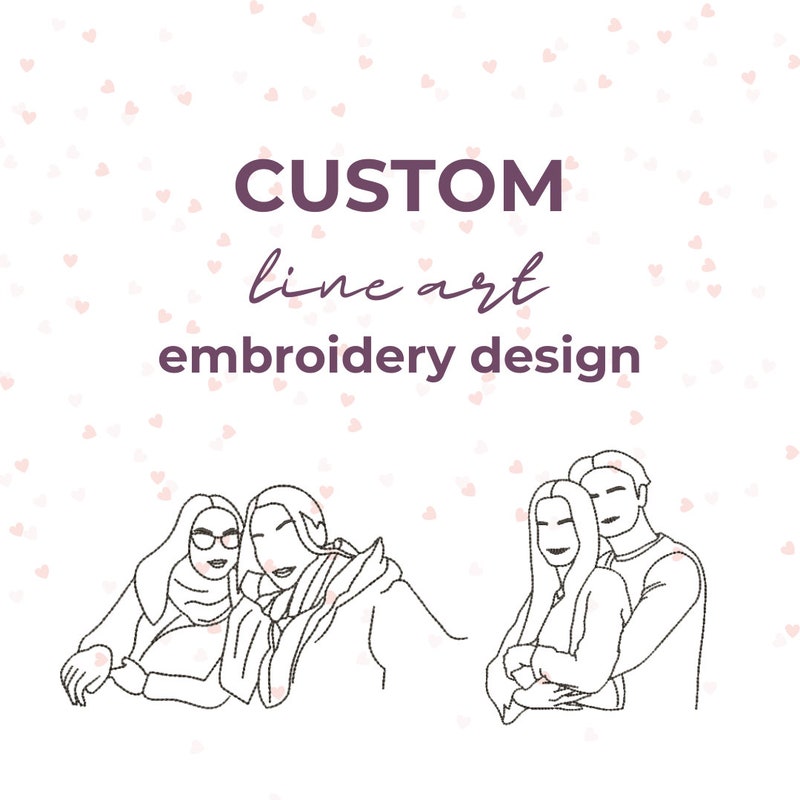 Line Art Embroidery - Etsy