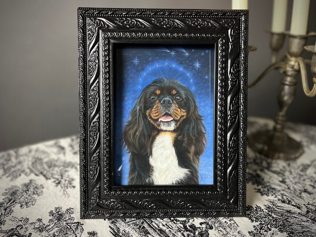 Custom Pet Portrait Chalk Pastel Painting 5x7” - Witchy Handpainted ...