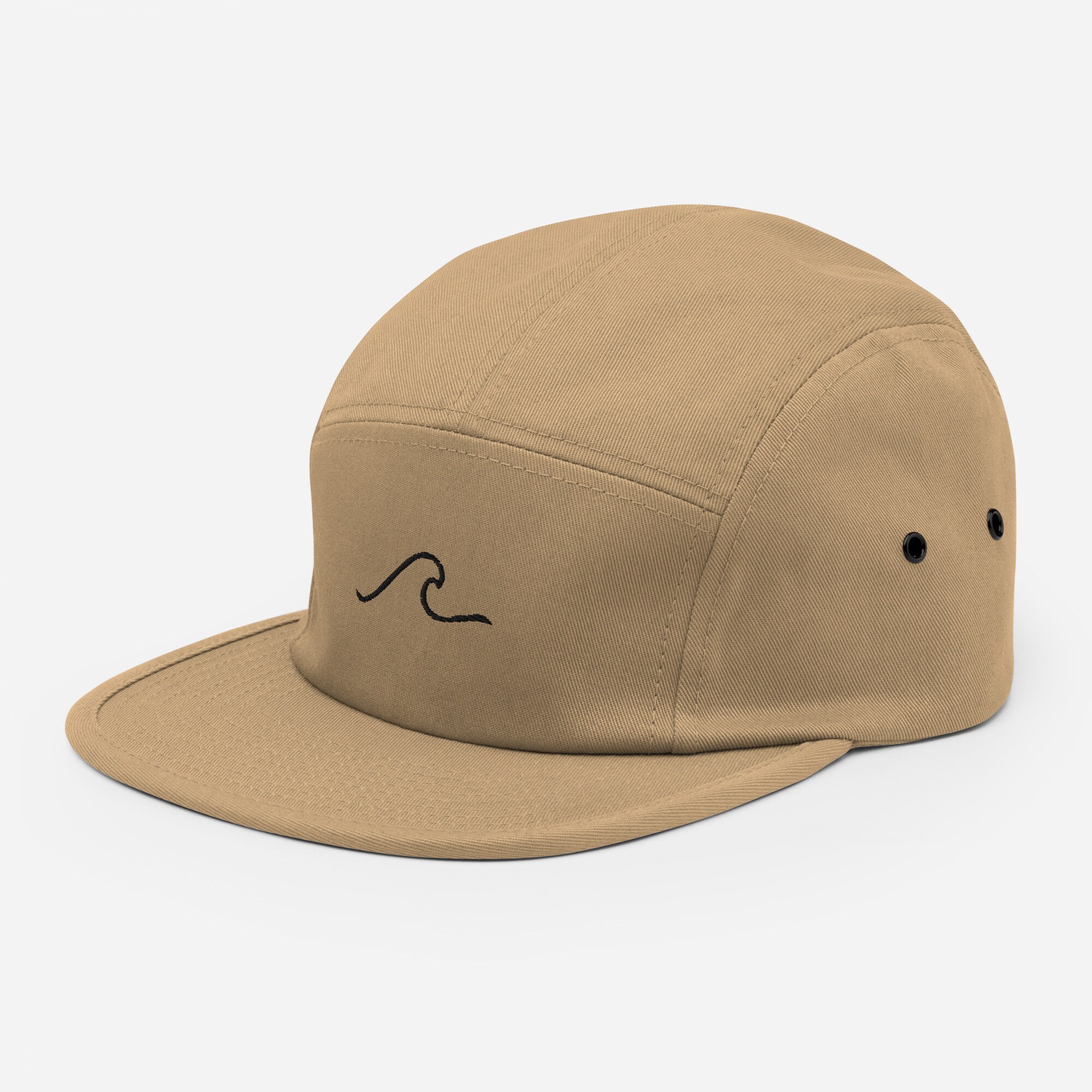 Ocean Wave Five Panel Cap in Beige | Five Panel Hat, Beige Hat, Minimalist Hat, Surf Hat, Beach ...