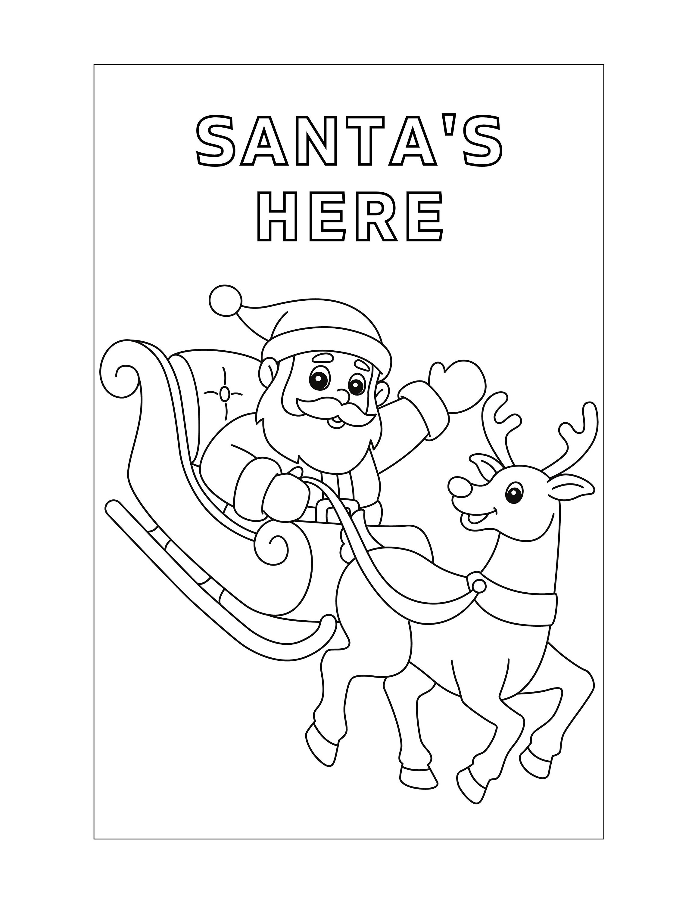 Coloring Book Christmas Printable Kids Coloring Pages Printable ...