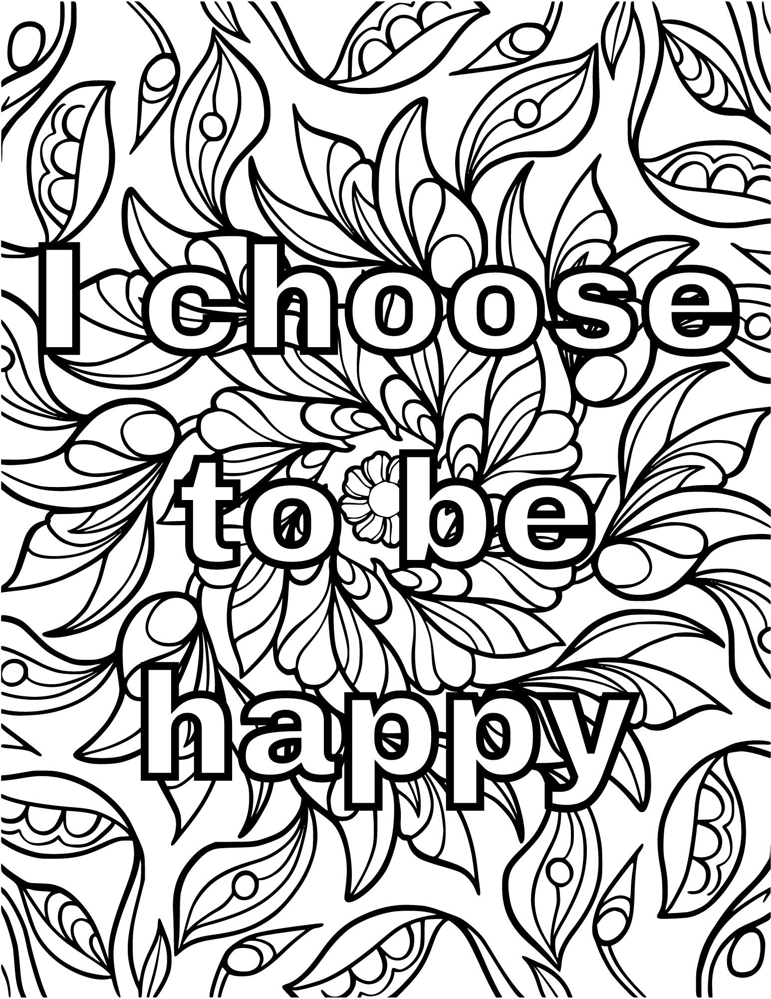Adult Positive Affirmations Coloring Pages Bundle - 25 Pages, Adult ...
