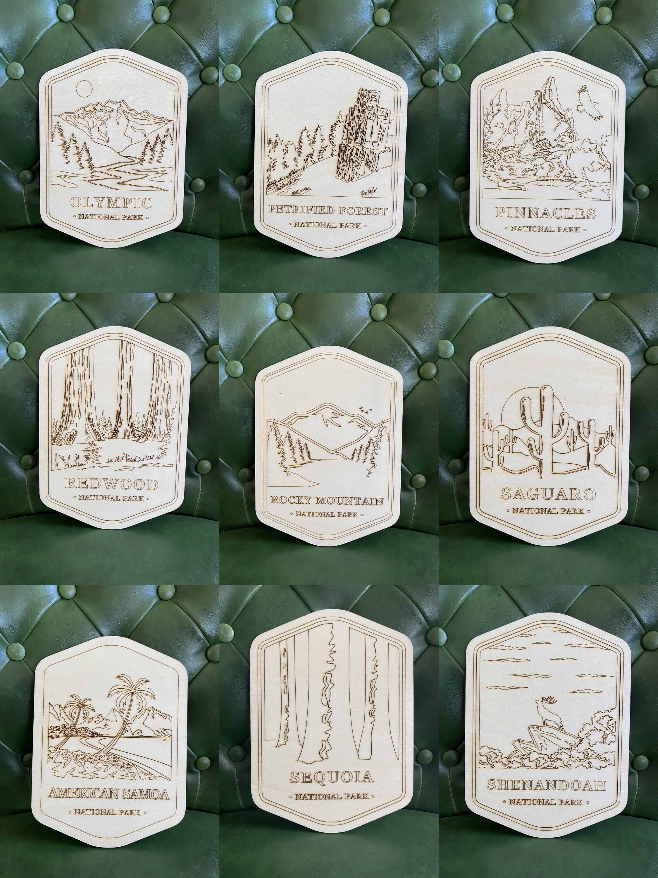 National Park Laser Engraved Wood Collectibles: Gifts, Souvenirs and ...