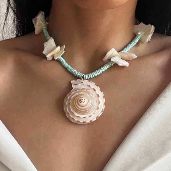 Real Seashell Necklace - Etsy