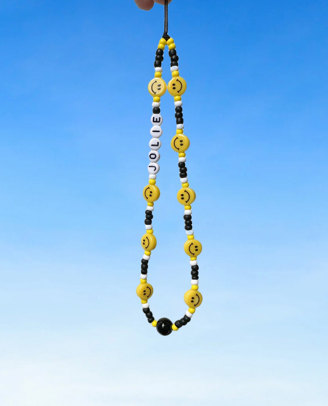 Emoji Beaded Phone Charm, Smiley Face, Personalized Phone Charm, Y2K ...