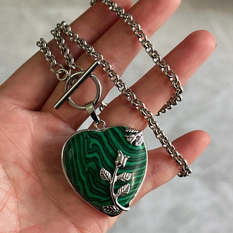 Vintage Style Heart Pendant Necklace • Gifts for Her - Etsy