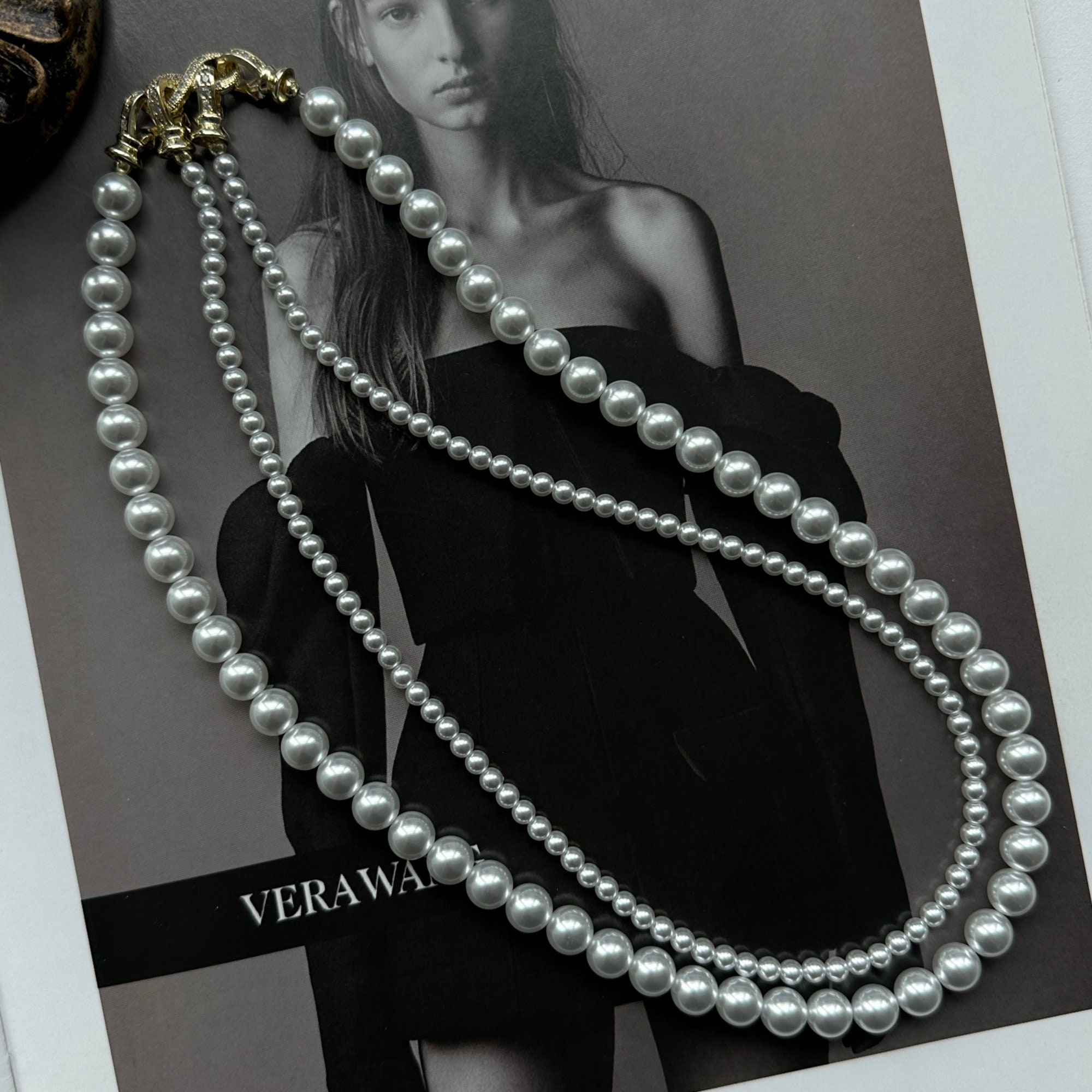 5 in 1 Multi Way Pearl Necklace, Elegant Pearl Necklace, Bridal Pearl ...
