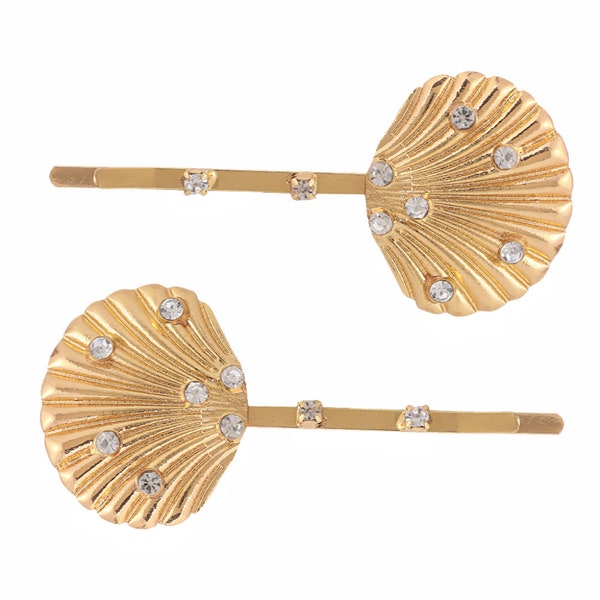 Sea Shell Hair Clips - Etsy