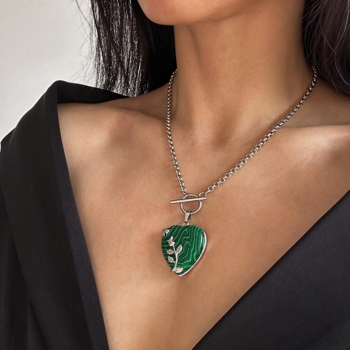 Vintage Style Heart Pendant Necklace • Gifts for Her - Etsy