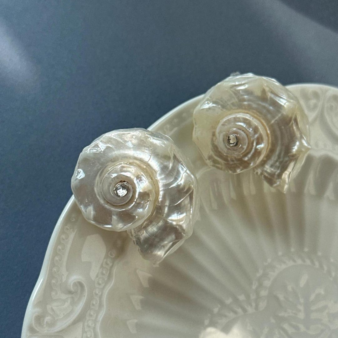 Summer Seashell Earrings, Boho Sea Shell Earring Studs, Beach Earrings ...