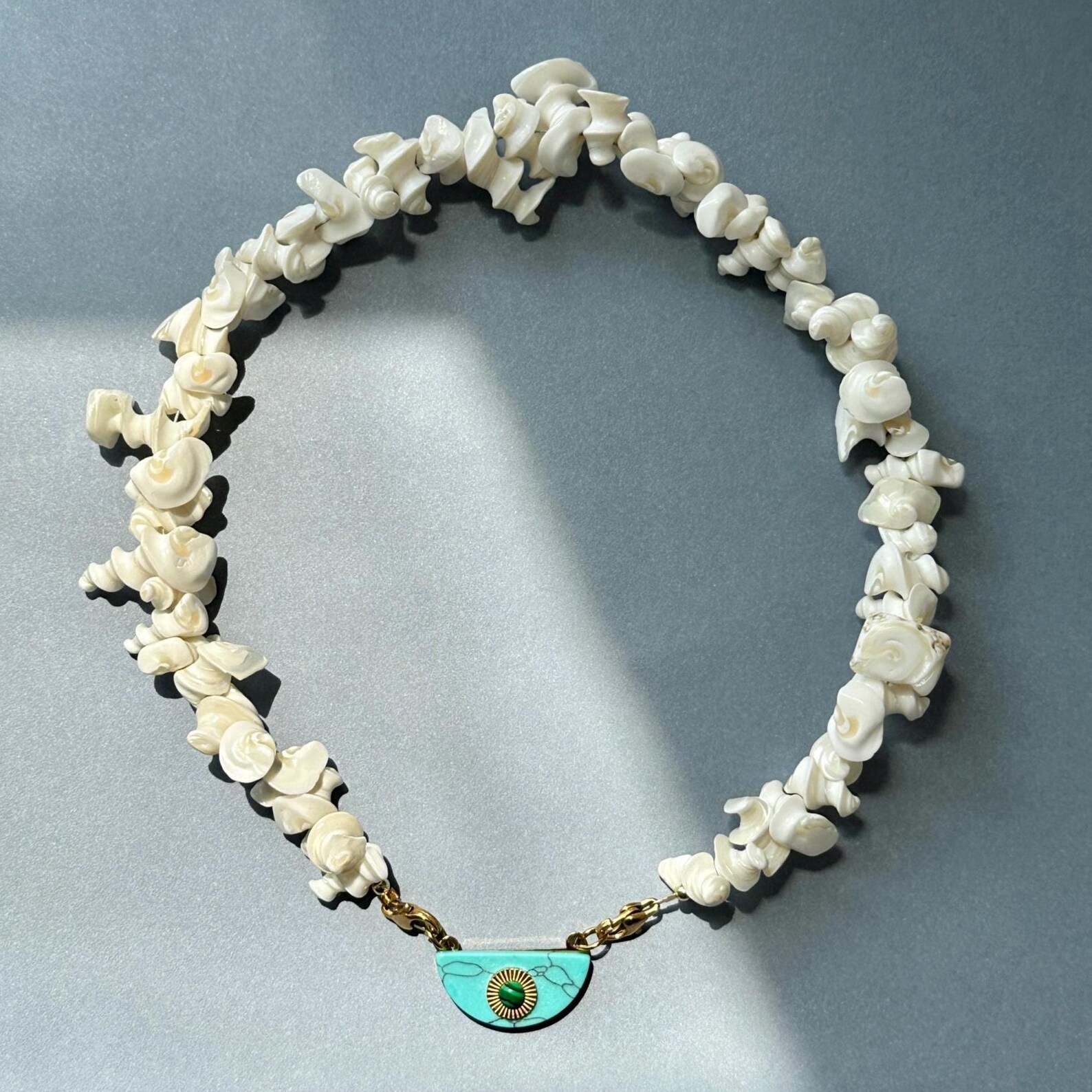 Boho Sea Shell Choker, Natural Seashell Beaded Necklace, Fan Pendant ...