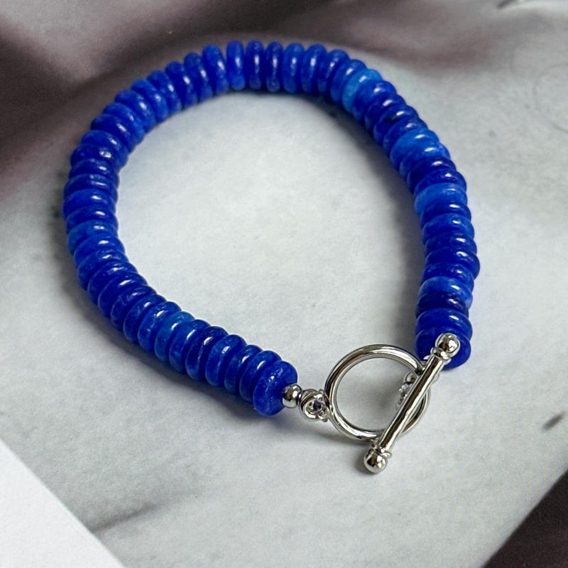 Blue Beads Bracelet - Etsy