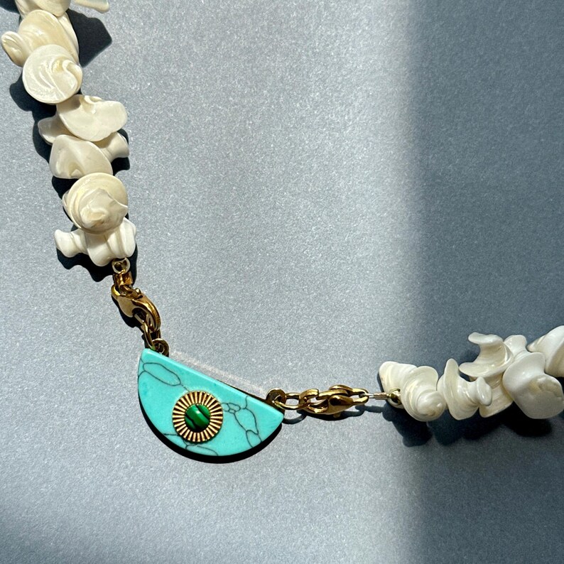 Boho Sea Shell Choker, Natural Seashell Beaded Necklace, Fan Pendant ...