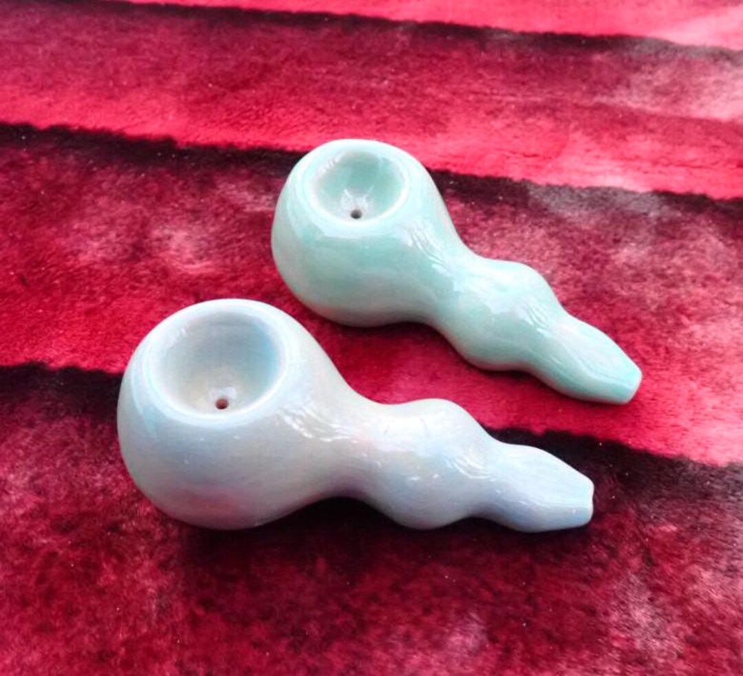 Handmade Ceramic Spherical Pocket Pipe - Unique Round Smoking Accessory ...