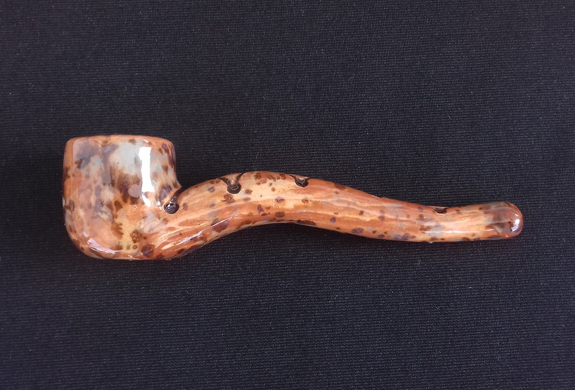 Curved Ceramic Pipe, Curved Smoking Pipe , Free Shipping - Etsy