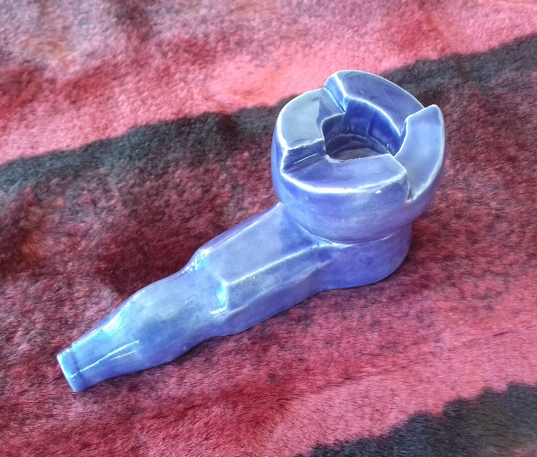 Handmade Purple Pipe, Bottle Pipe - Etsy