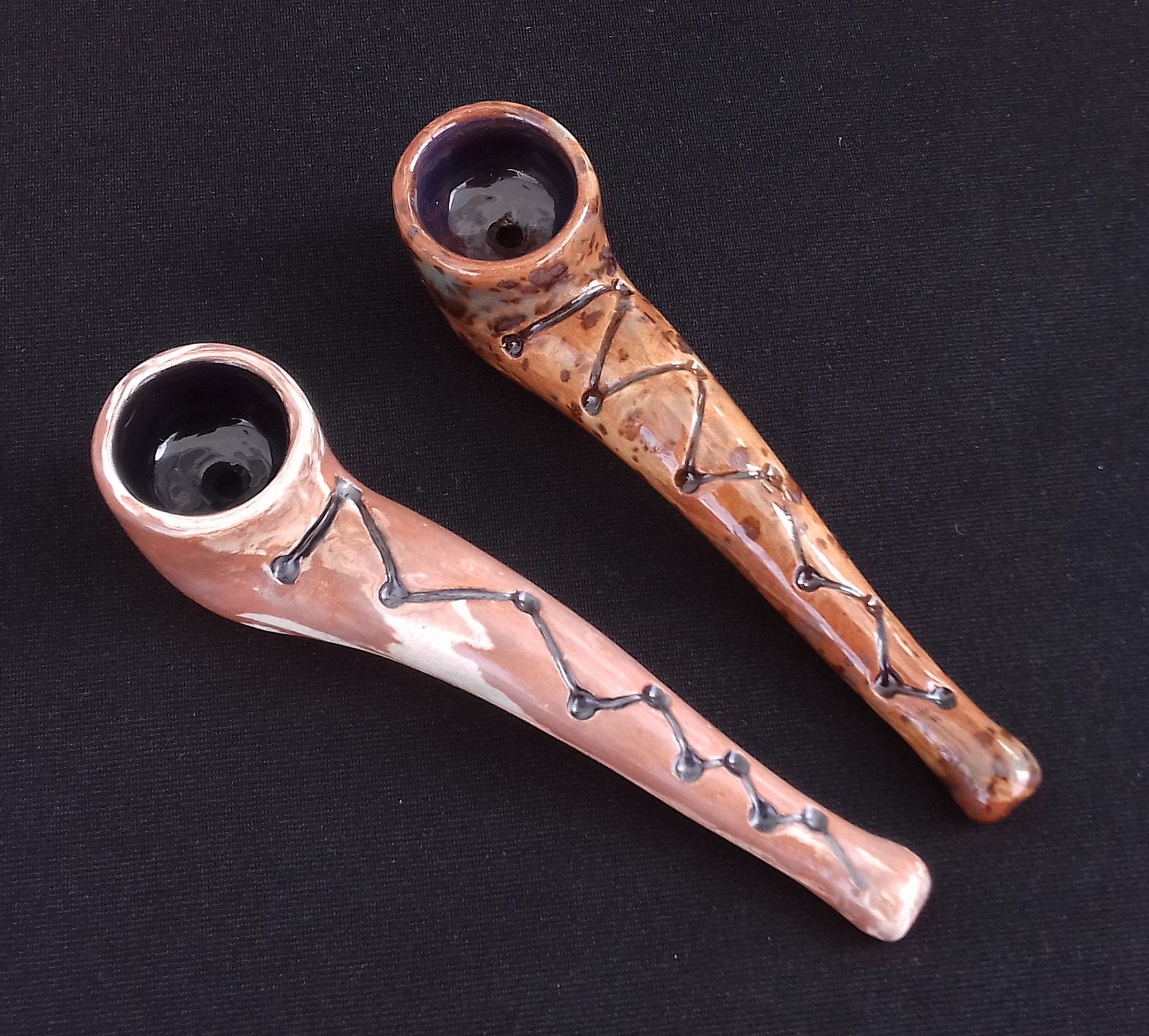 Corset Style Pipe, Ceramic Pocket Pipe, Classic Shaped Pipe, Pocket ...