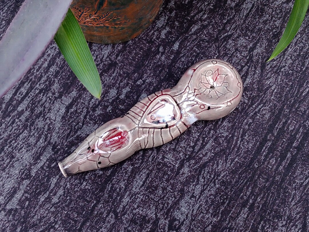 Spider-man Inspired Ceramic Pocket Pipe: Handcrafted Portable Smoking ...