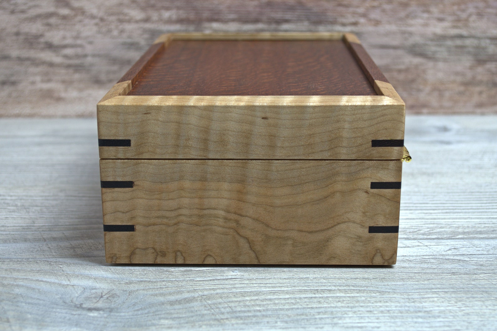 Leopard Wood and Curly Maple Keepsake Box - Etsy