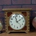 Wood Mantel Clock Arts and Crafts/mission/craftsman, Features Stained ...
