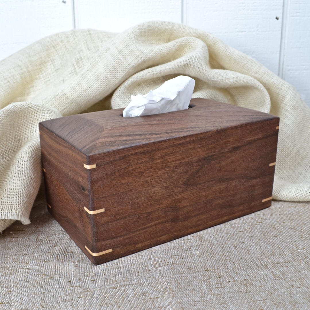 Costco Size Black Walnut Tissue Box Cover - Etsy