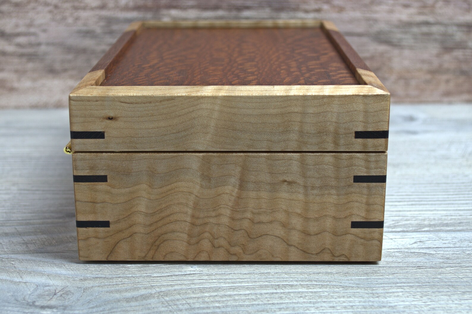 Leopard Wood and Curly Maple Keepsake Box - Etsy