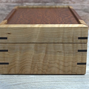 Leopard Wood and Curly Maple Keepsake Box - Etsy