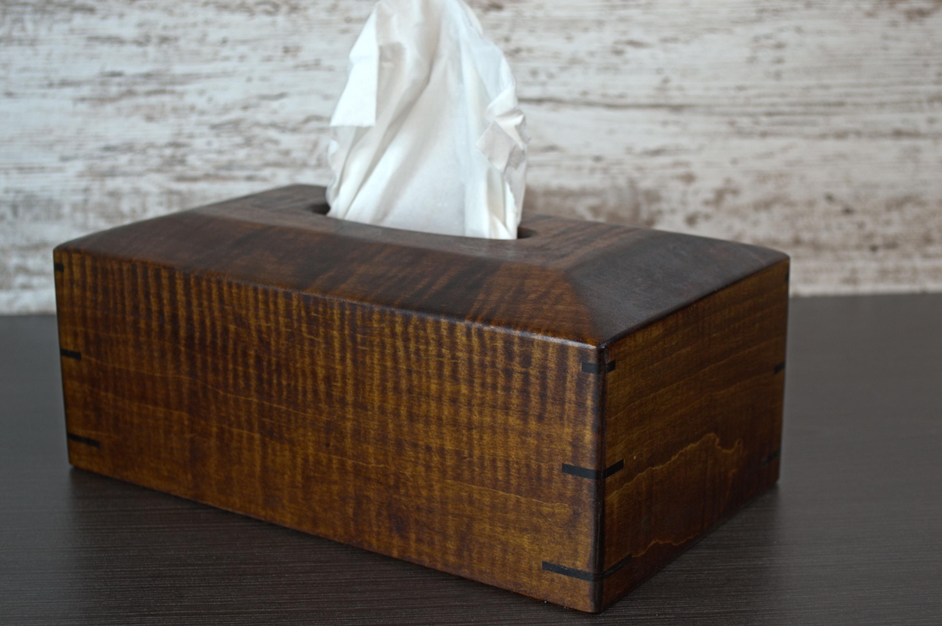 Tiger Maple Tissue Box Cover - Etsy