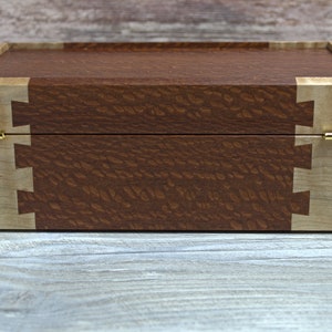 Leopard Wood and Curly Maple Keepsake Box - Etsy