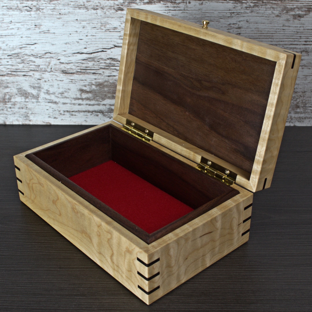 Curly Maple Keepsake/jewelry Box - Etsy