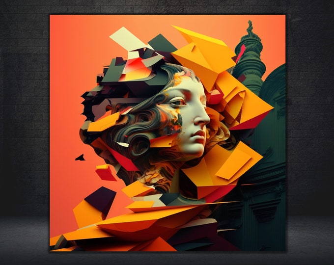 Neo-plasticism Proto Cubism , Abstract Art, Canvas Gallery Wrap Lady of ...