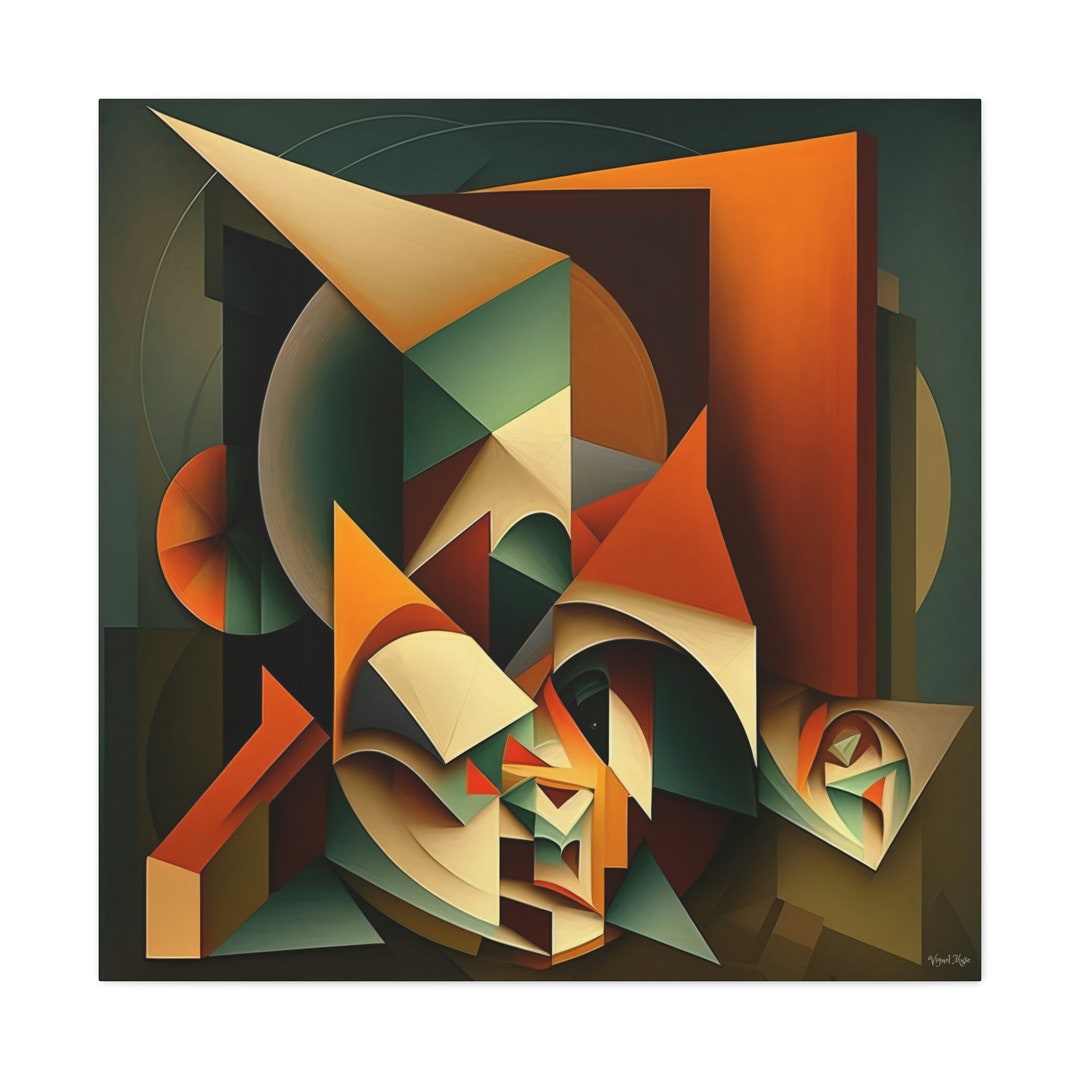 Abstract Art Cubism Proto-cubism Unique Elements Unique - Etsy