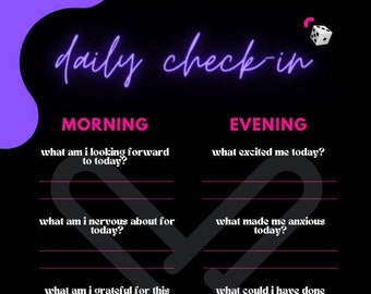 Daily Self-emotional Check-in Sheet for Self-reflection - Etsy