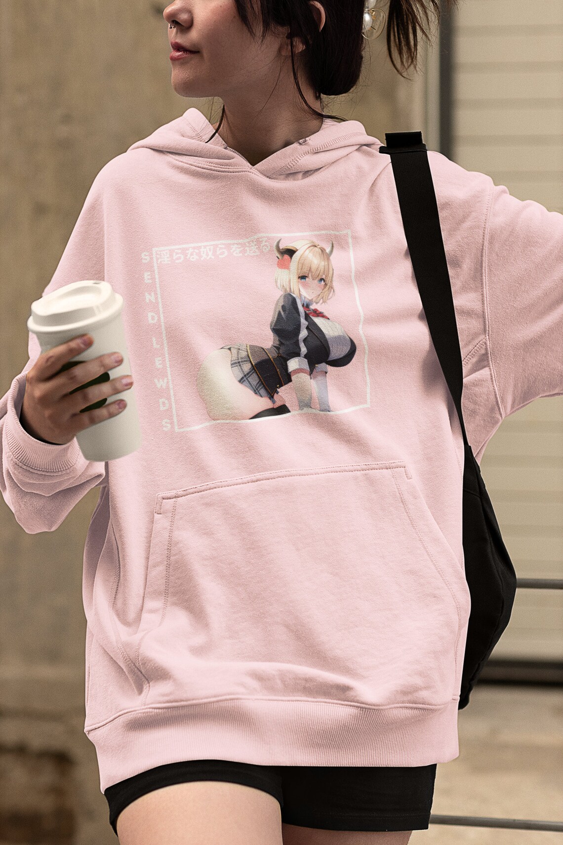 Lewd Hucow Anime Girl Printed Hoodies Men Women Fashion Tops - Etsy