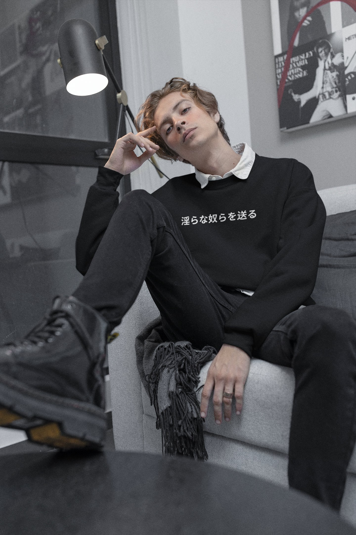 Lewd Hucow Anime Girl Printed Sweatshirt Men Women Fashion - Etsy